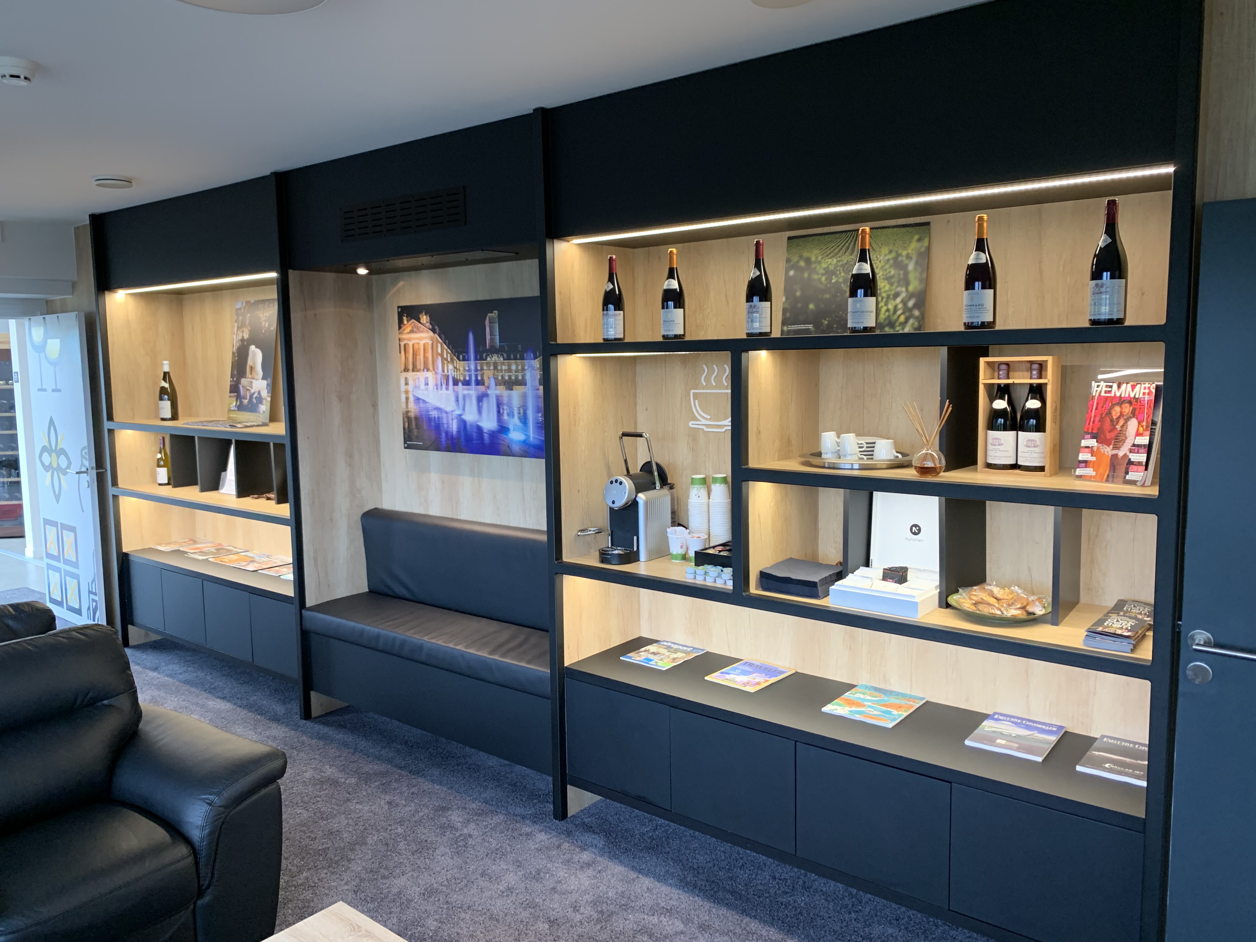 Espace VIP de l’Aéroport Dijon Bourgone-Franche-Comté - AXO AGENCEMENT